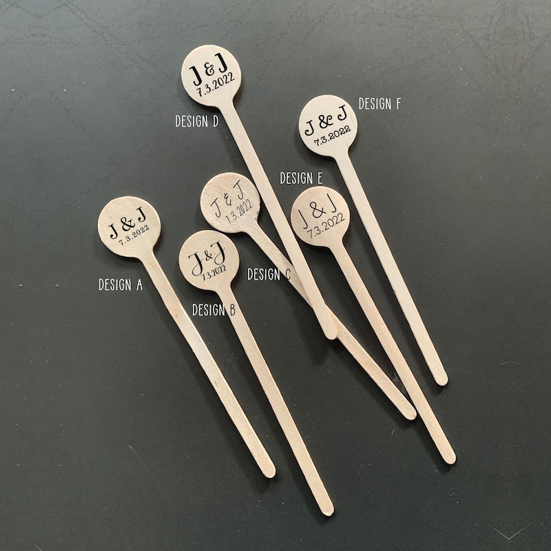 Personalized Drink Stirrers - Etsy
