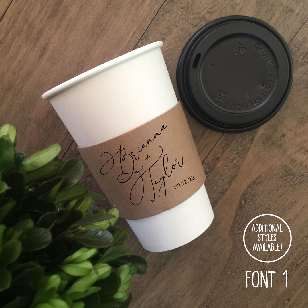 Printed Coffee Sleeve - Personalized Custom Printed Coffee Sleeves ...