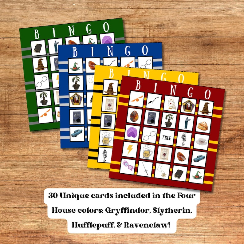 Wizard's Bingo, Potter Parody Party Game, Magical Wizarding World ...