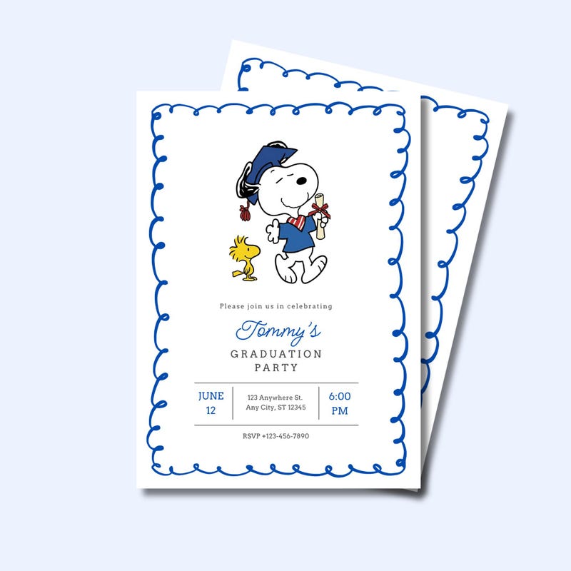 Snoopy Graduation - Etsy