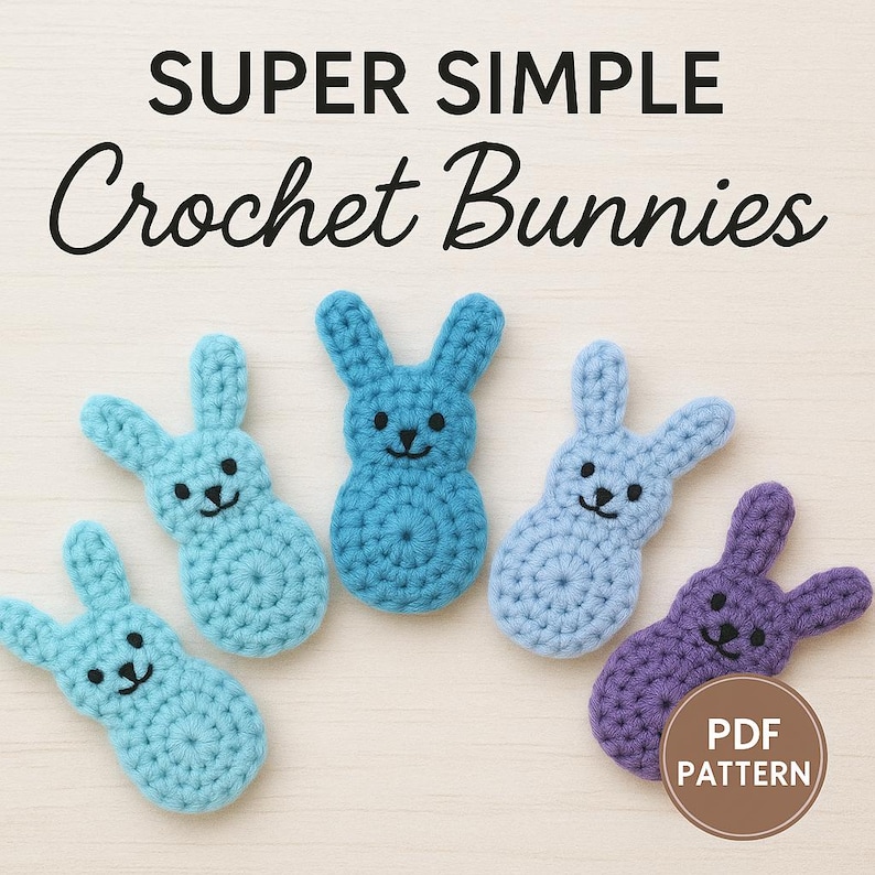 Super Simple Crochet Bunny Pattern – Easy PDF Tutorial for Beginners ...