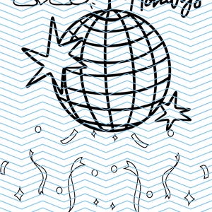 10 New Year 2025 Printable Coloring Pages - Etsy