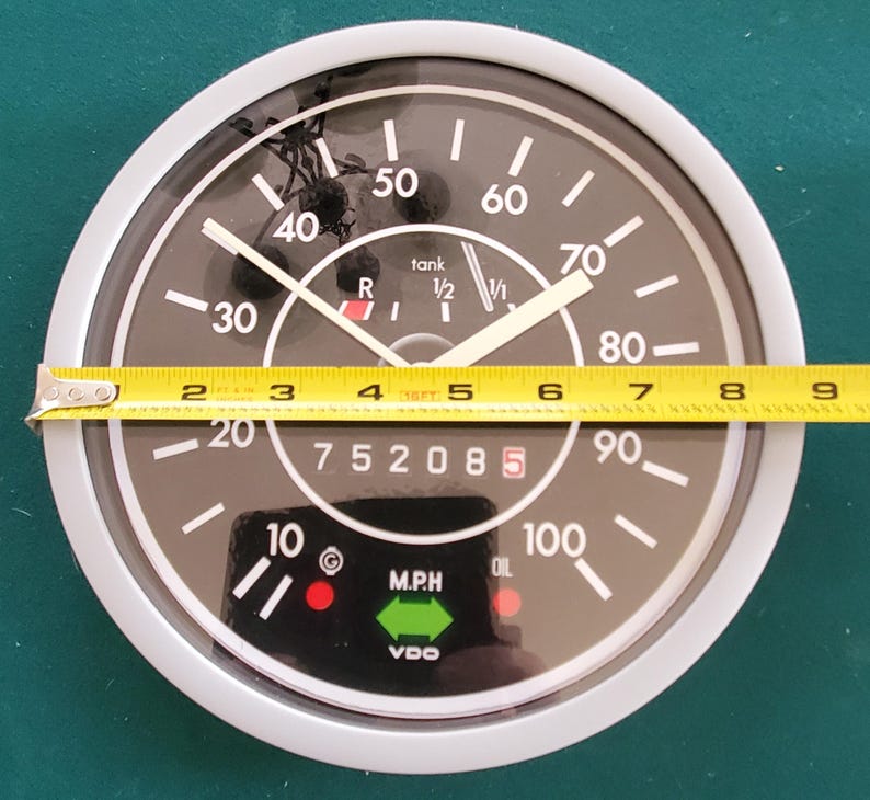 VW “newer” Speedometer Dial Clock - Etsy