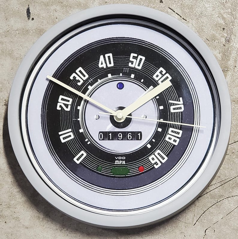 VW “older” Speedometer Dial Clock - Etsy