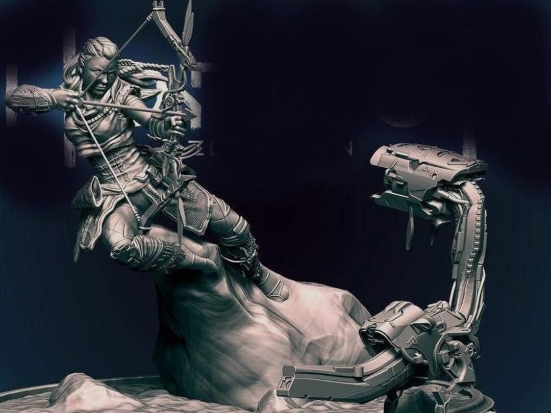 Aloy and Watcher 3D Model, Print Model, for Print, Diorama, Stl ...