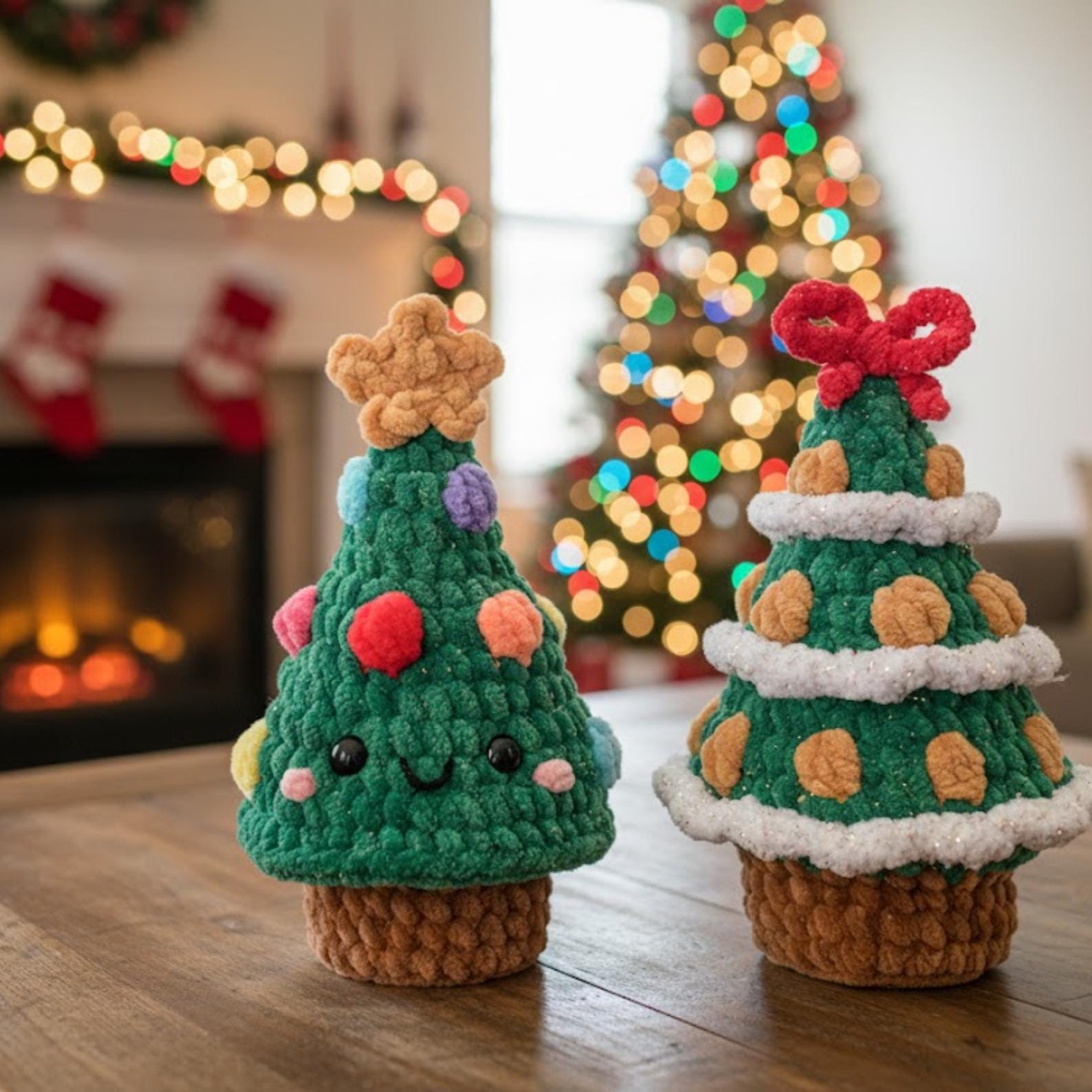 Kawaii Christmas Trees – Amigurumi Holiday Tree Set Crochet Pattern - Etsy