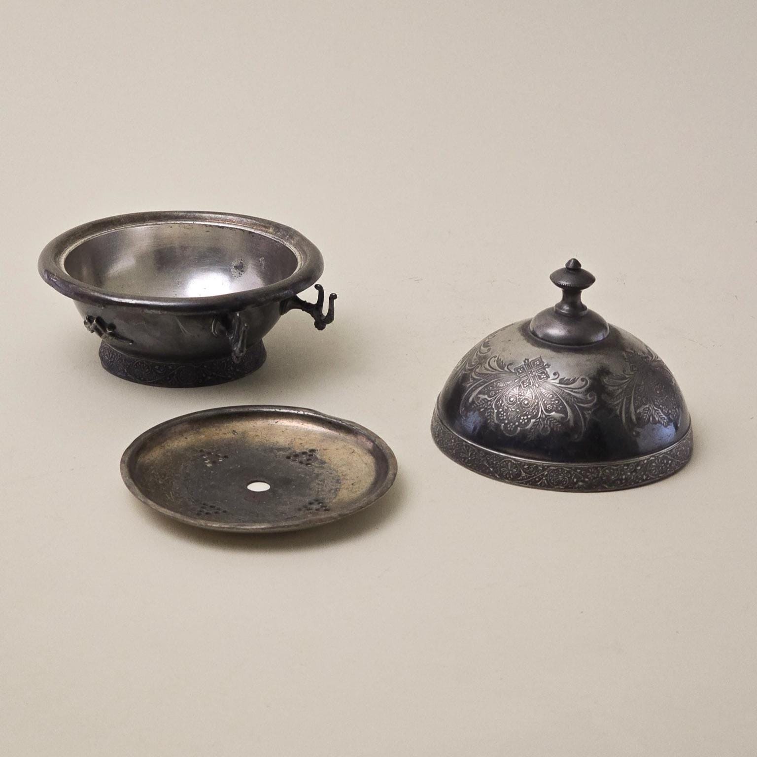 Antique Quadruple Plate Silver Butter Dish: Simpson Hall Miller & Co ...
