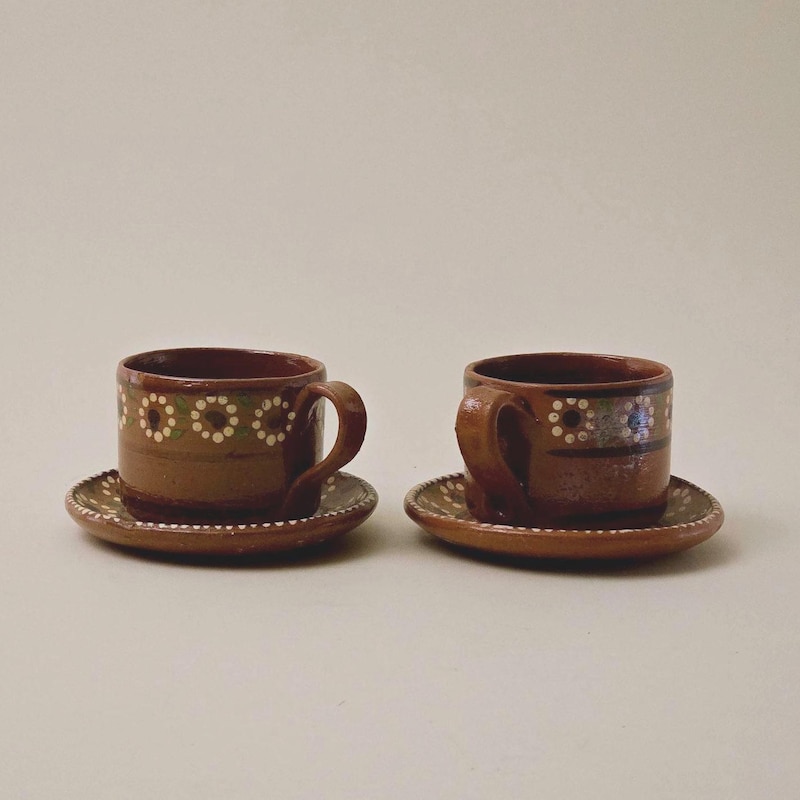 Mexican Cups With Saucer - Etsy UK