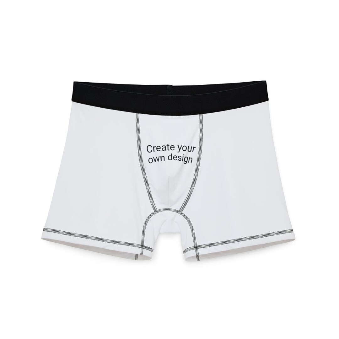 Personalized Men's Boxers - Custom Underwear Gift, Fun Swim Shorts ...