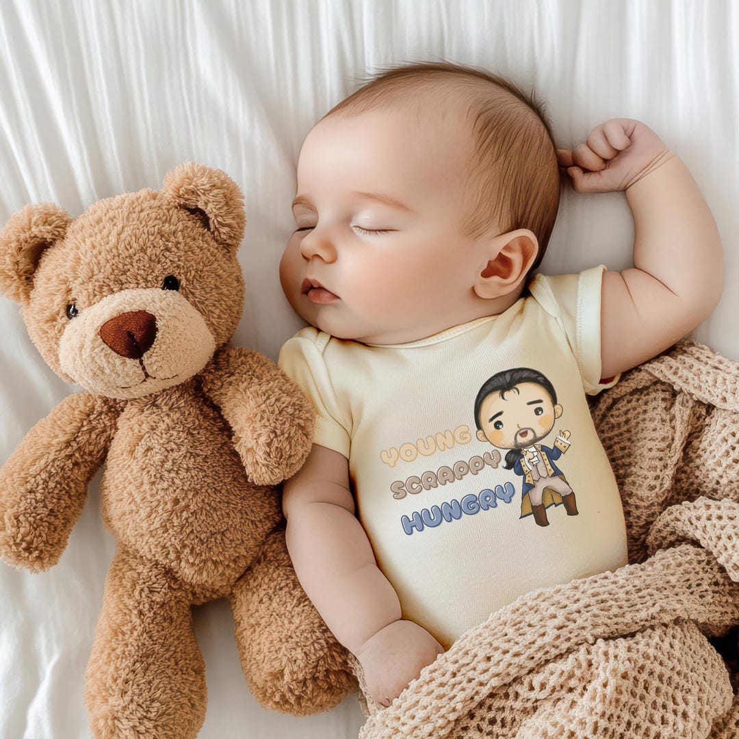 Cute Hamilton Baby Onesie | Young, Scrappy & Hungry | Perfect for New ...