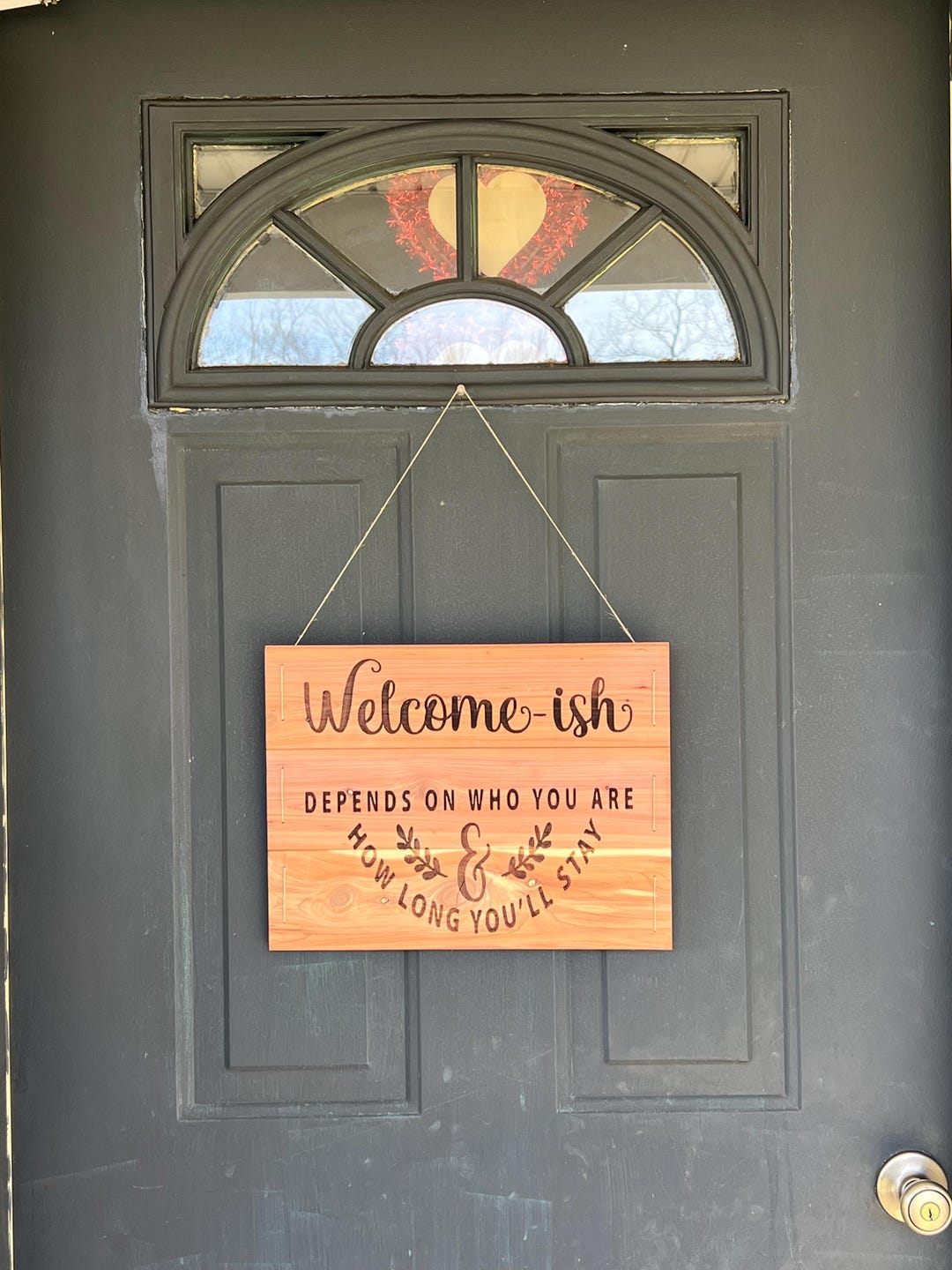 Welcome-ish Door Sign the Perfect Blend of Humor & Hospitality - Etsy