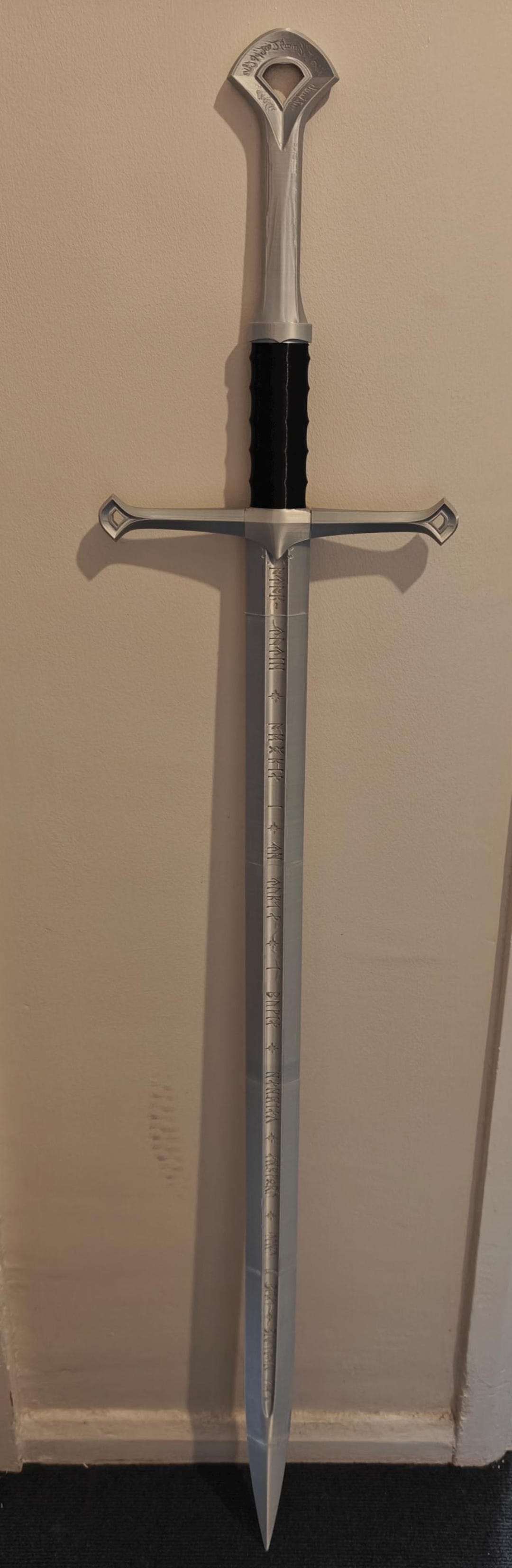 The Lord of the Rings Aragon's Sword 3D Printed Replica, Lotr Andúril ...