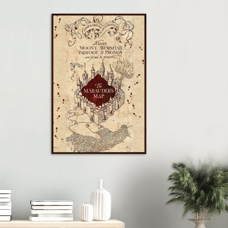 The Marauders Map: Harry Potter Poster (digital Download) - Etsy