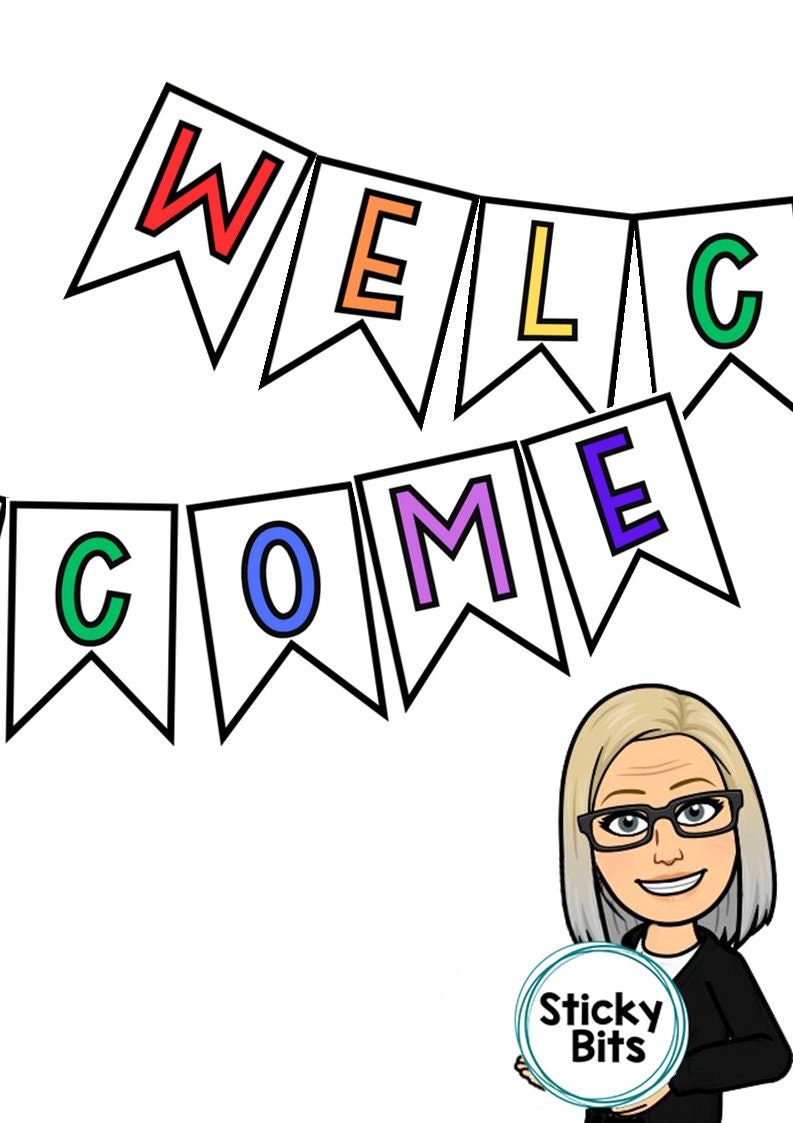 WELCOME BUNTING | Classroom Bunting, Positivity, Wellbeing - Etsy