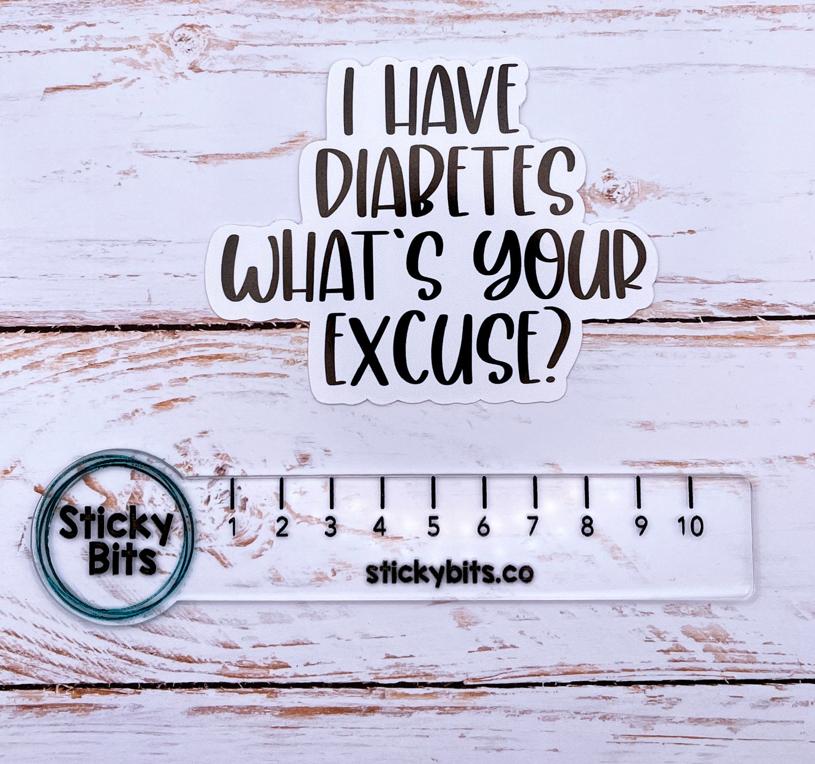 What's Your Excuse | Diabetes Sticker | Funny Diabetes Sticker ...