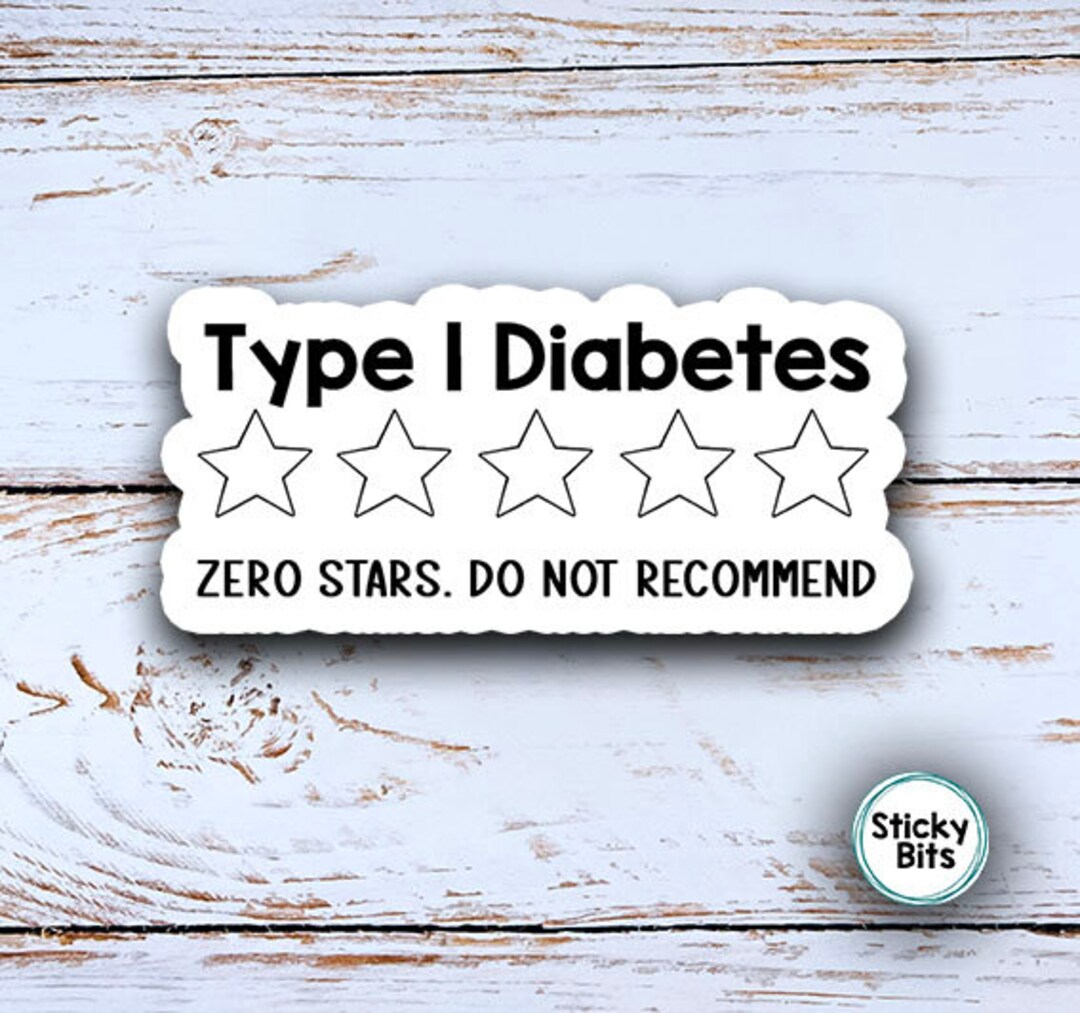 Do Not Recommend | Diabetes Sticker | Funny Diabetes Sticker | Diabetic ...