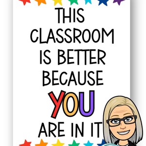 YOU | Classroom Poster, Positivity, Wellbeing - Etsy