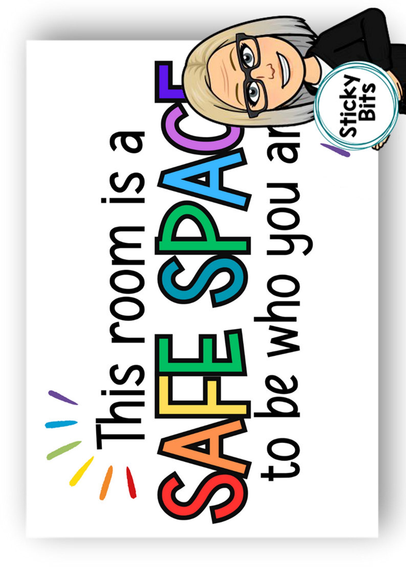 SAFE SPACE | Classroom Poster, Positivity, Wellbeing - Etsy