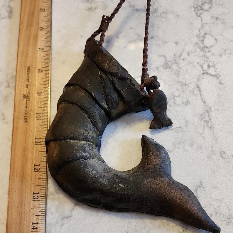 Christiane Porter Raku Pottery Fish Tail Wall Decor Great for Small ...