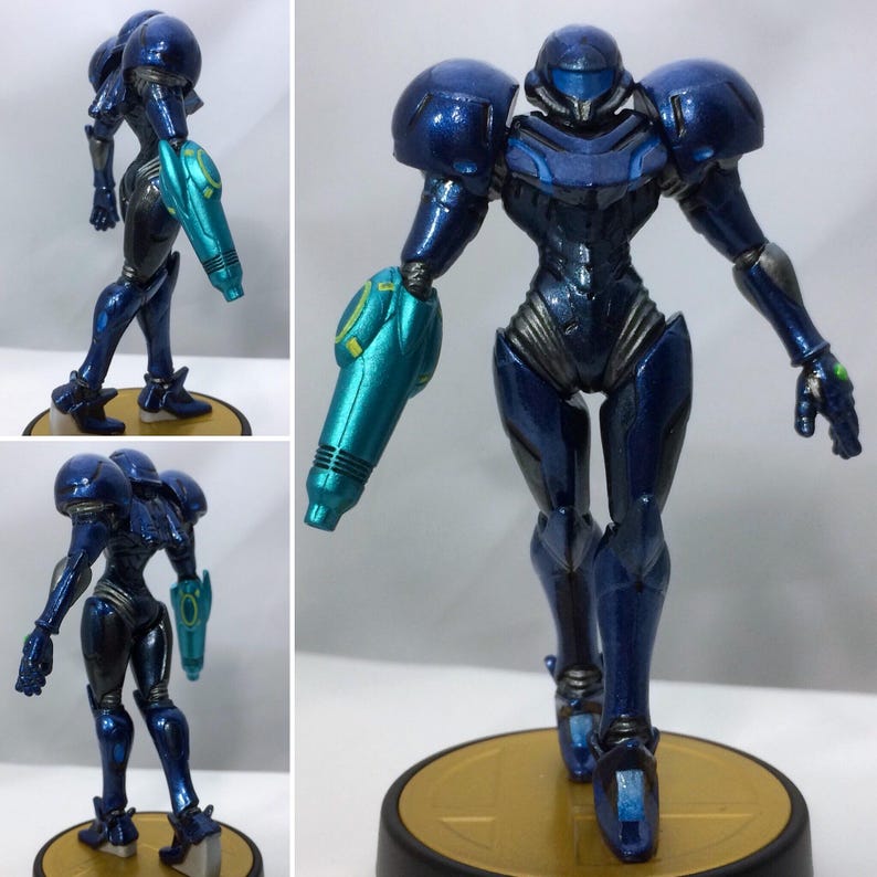 Dark Samus - Custom Samus Metroid Nintendo Amiibo - Etsy