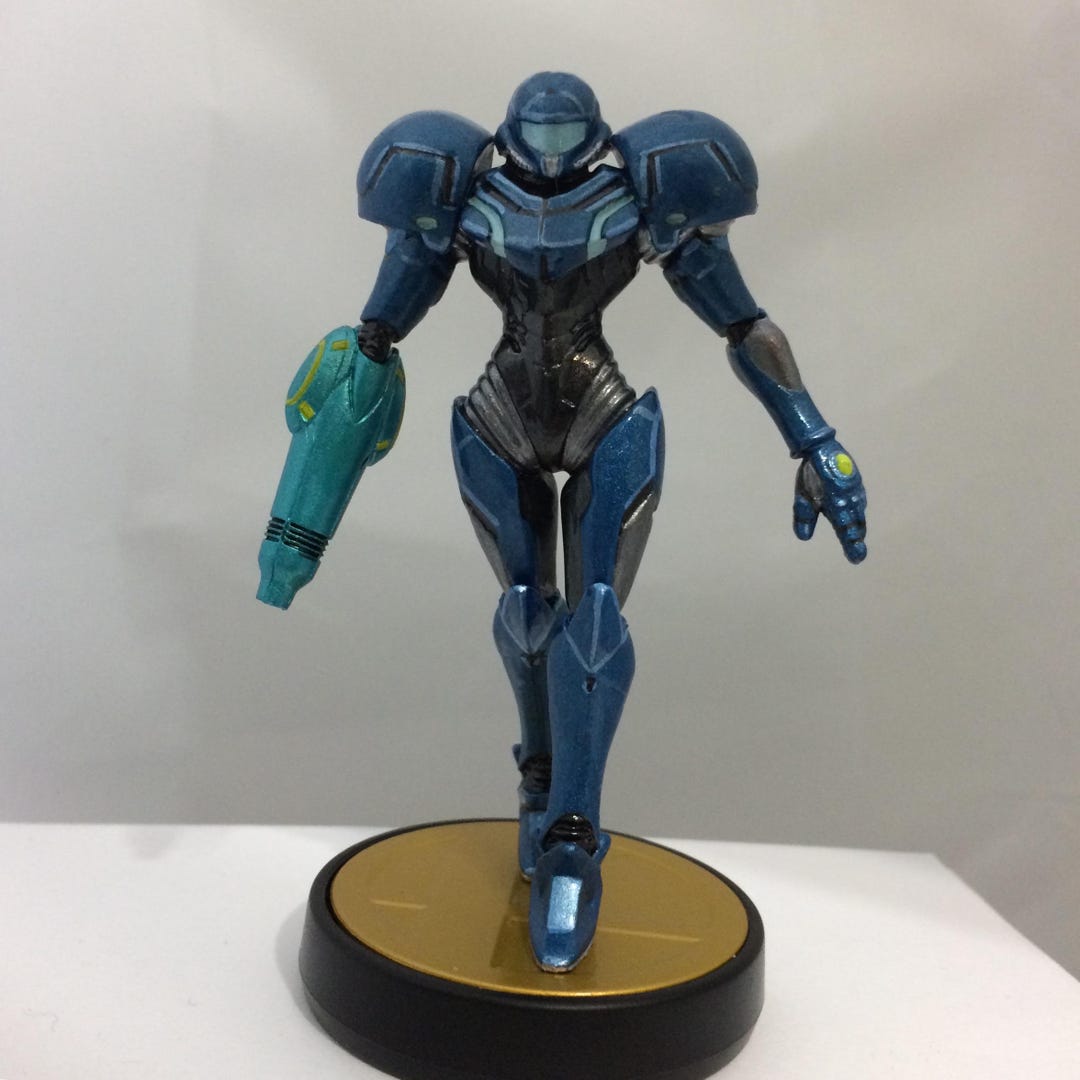 Dark Samus - Custom Samus Metroid Nintendo Amiibo - Etsy
