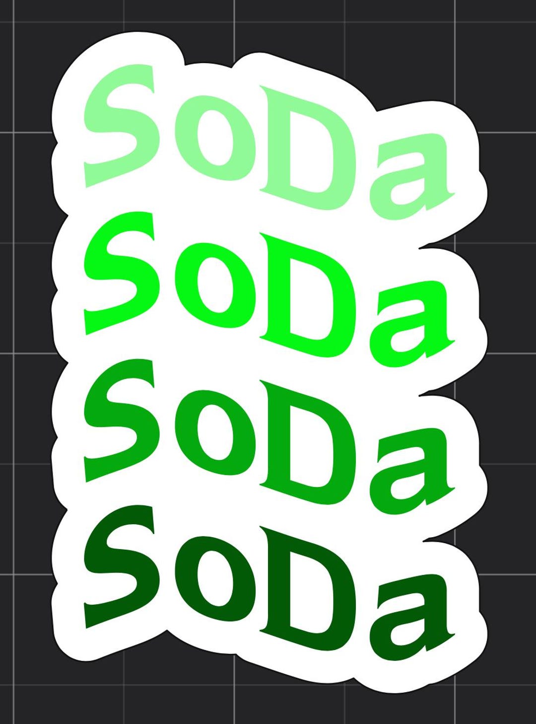 Soda Stack Sticker - Etsy
