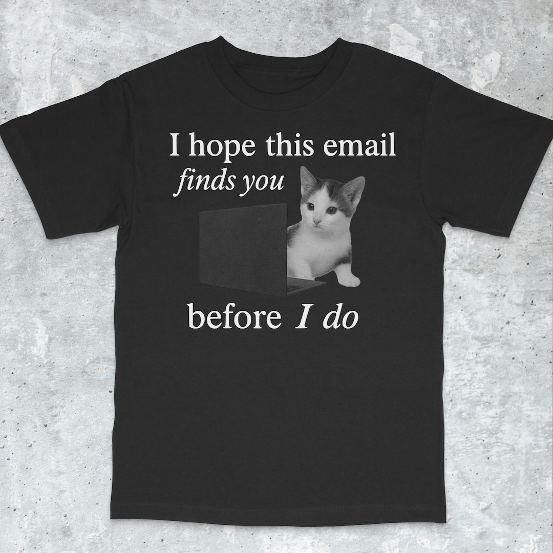 Funny Cat Meme Shirt - Brain Rot, Ironic Funny Meme T-shirt, Stupid ...