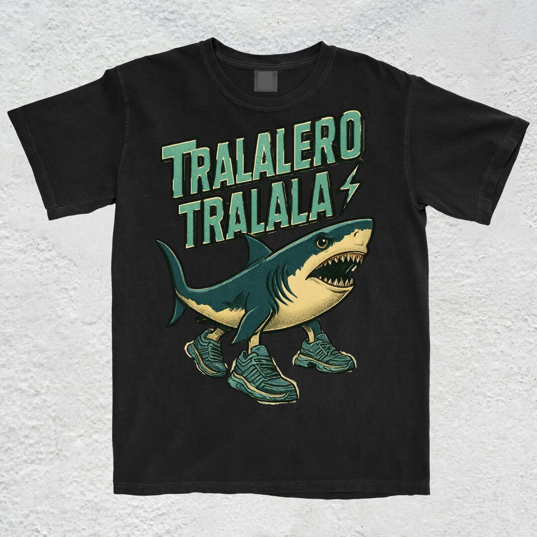 Buy Tralalero Tralala Shark Meme T-shirt, Brain Rot, Stupid Shirt ...