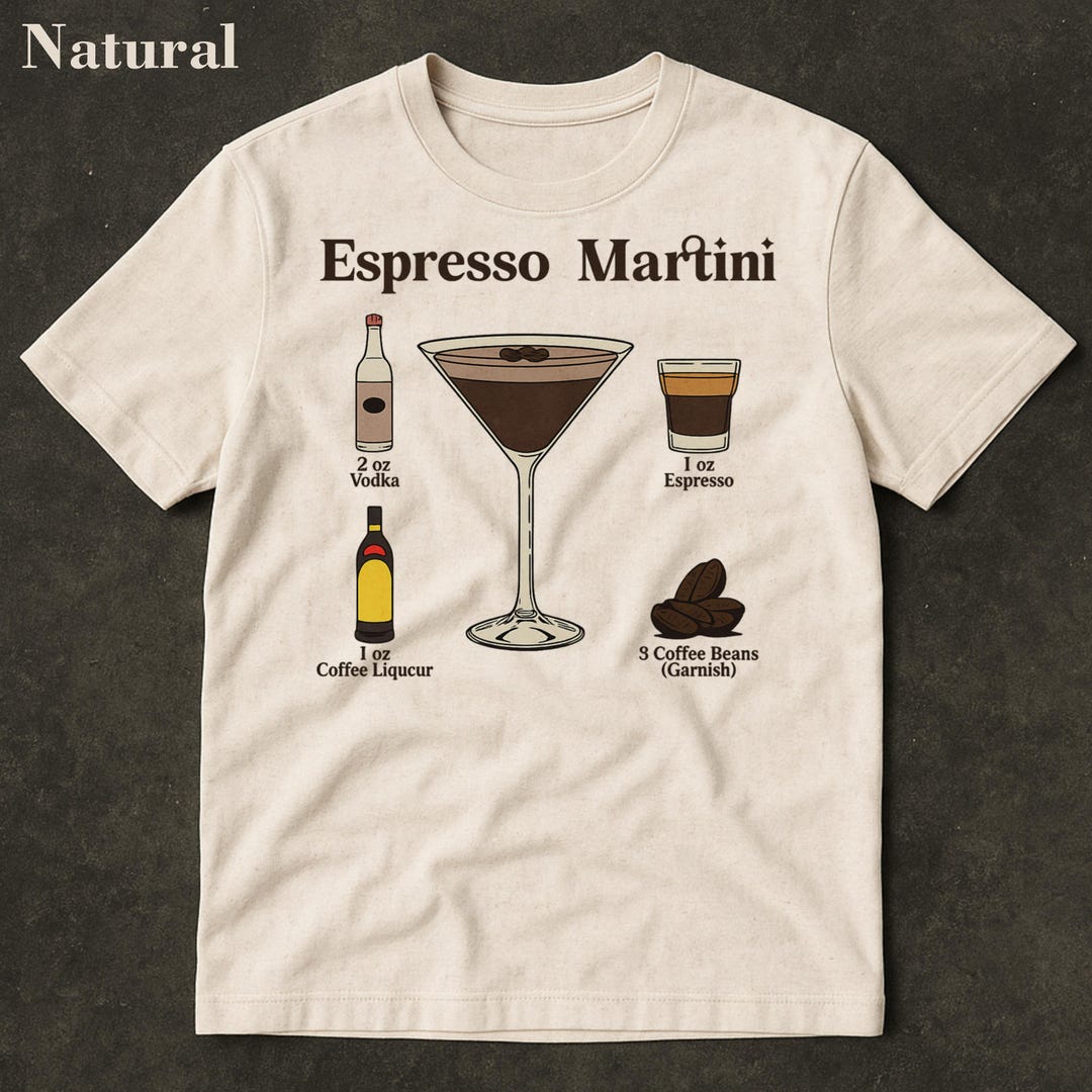 Espresso Martini Funny Meme Shirt - Signature Cocktail Shirt, Cocktail ...