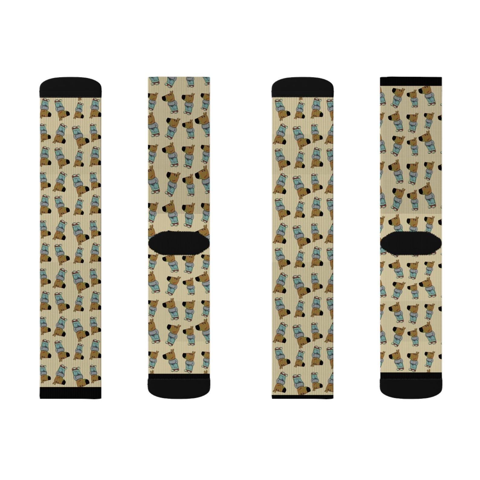 Chill Guy Meme Socks, Funny All-over Print, Unisex Sublimation Socks ...
