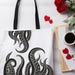 Tote Bag . Journey Well 'leviathan' Octopus Tote. Beautiful Reusable ...