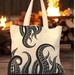 Tote Bag . Journey Well 'leviathan' Octopus Tote. Beautiful Reusable ...
