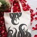 Tote Bag . Journey Well 'leviathan' Octopus Tote. Beautiful Reusable ...