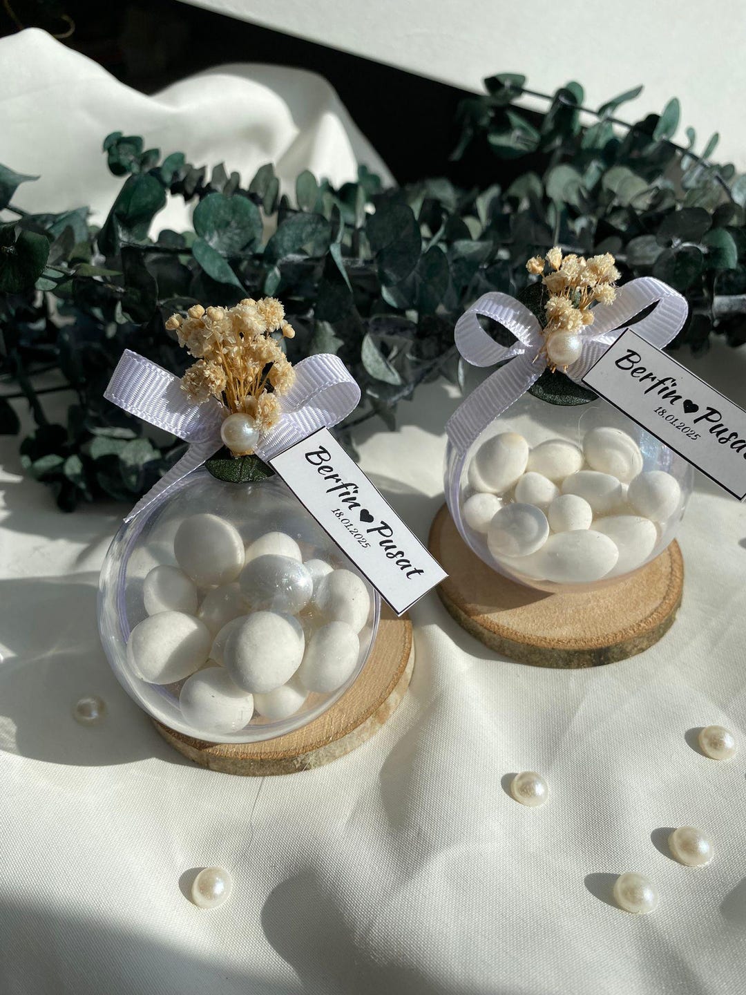 Candy Almond Gift in Mica Sphere, Sugary Gifts for Guests, 50th ...