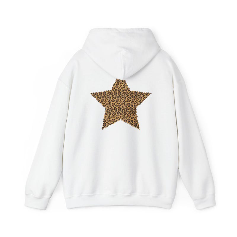 Cheetah Star Print Hoodie - Etsy