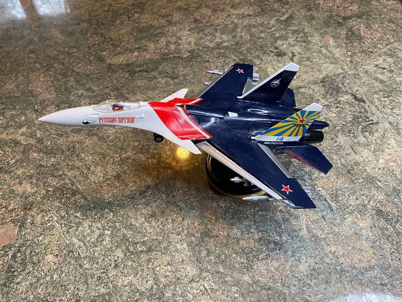 1:48 46CM Sukhoi SU27 Fighter Airplane Diecast Military Aircraft Plane ...