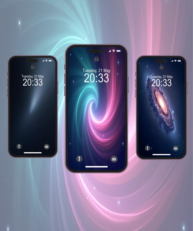 Ai-generated Galaxy iPhone Wallpaper Cosmic Digital Download - Etsy