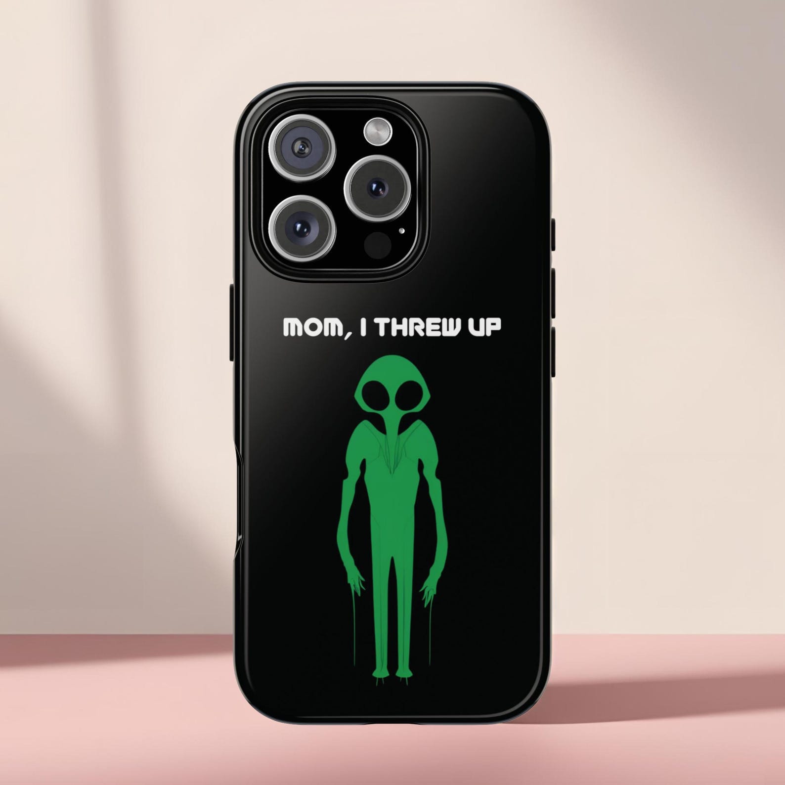Alien Phone Case Funny Meme Design Quirky Cosmic Phone Cover Glossy ...