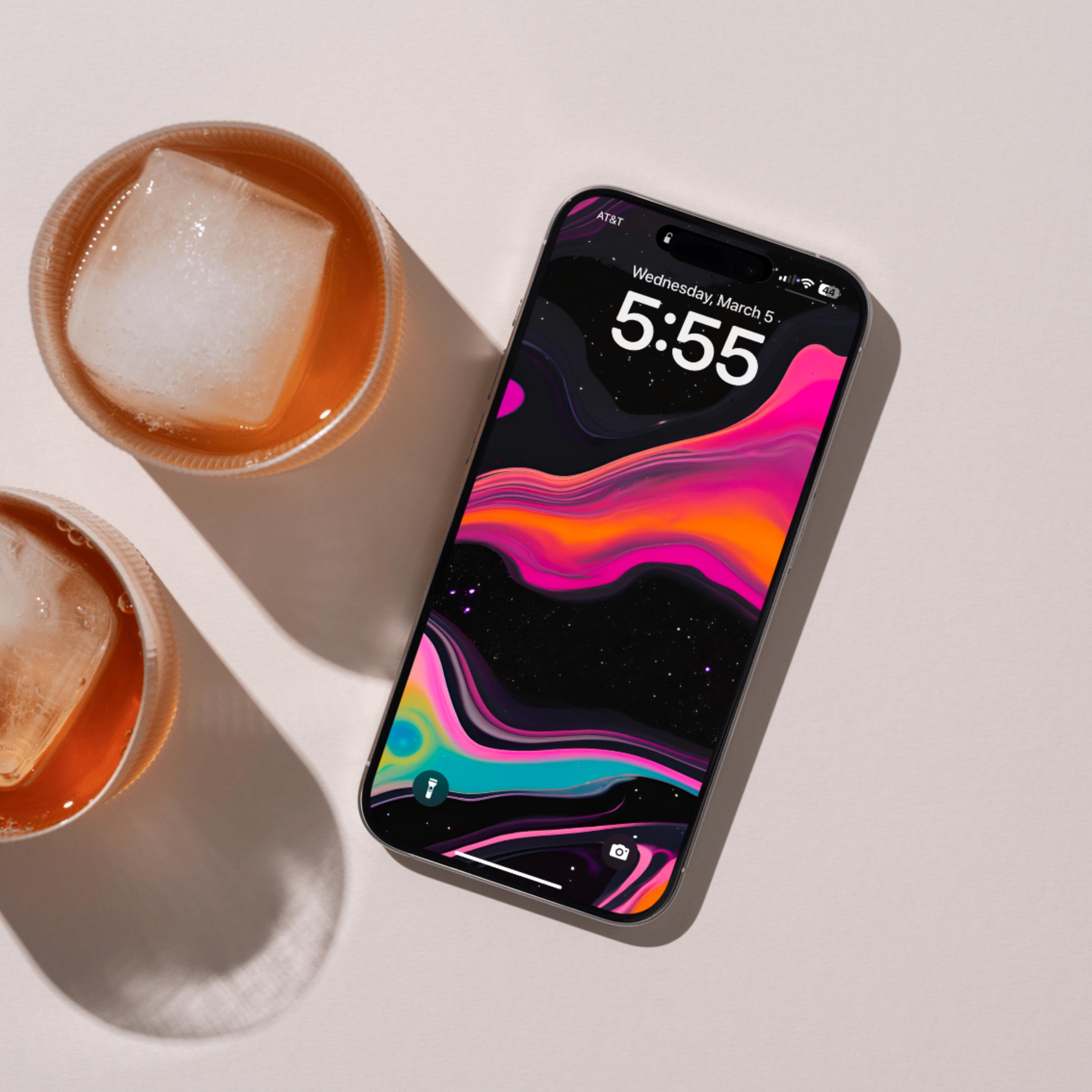 Colorful Liquid Wallpaper Smartphone High-resolution Digital Download ...