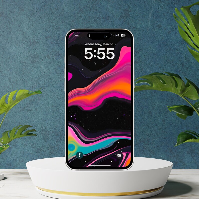 Colorful Liquid Wallpaper Smartphone High-resolution Digital Download ...