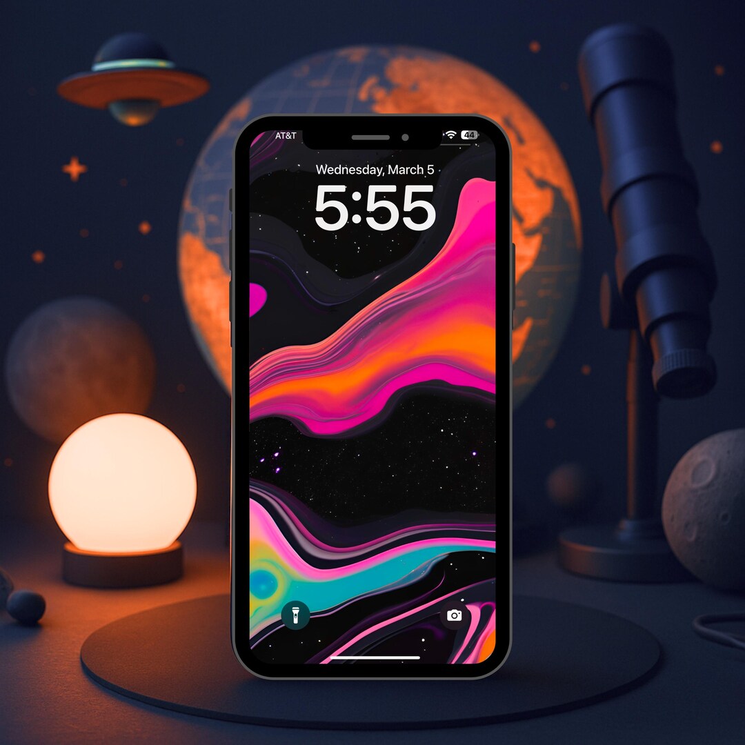 Colorful Liquid Wallpaper Smartphone High-resolution Digital Download ...