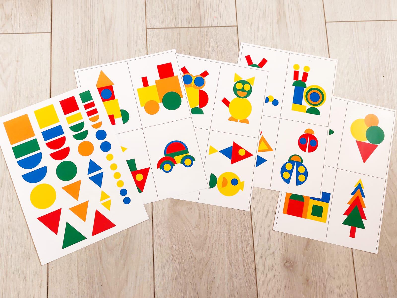 Shape Puzzle Game for Kids, Printable PDF Educational Preschool and ...