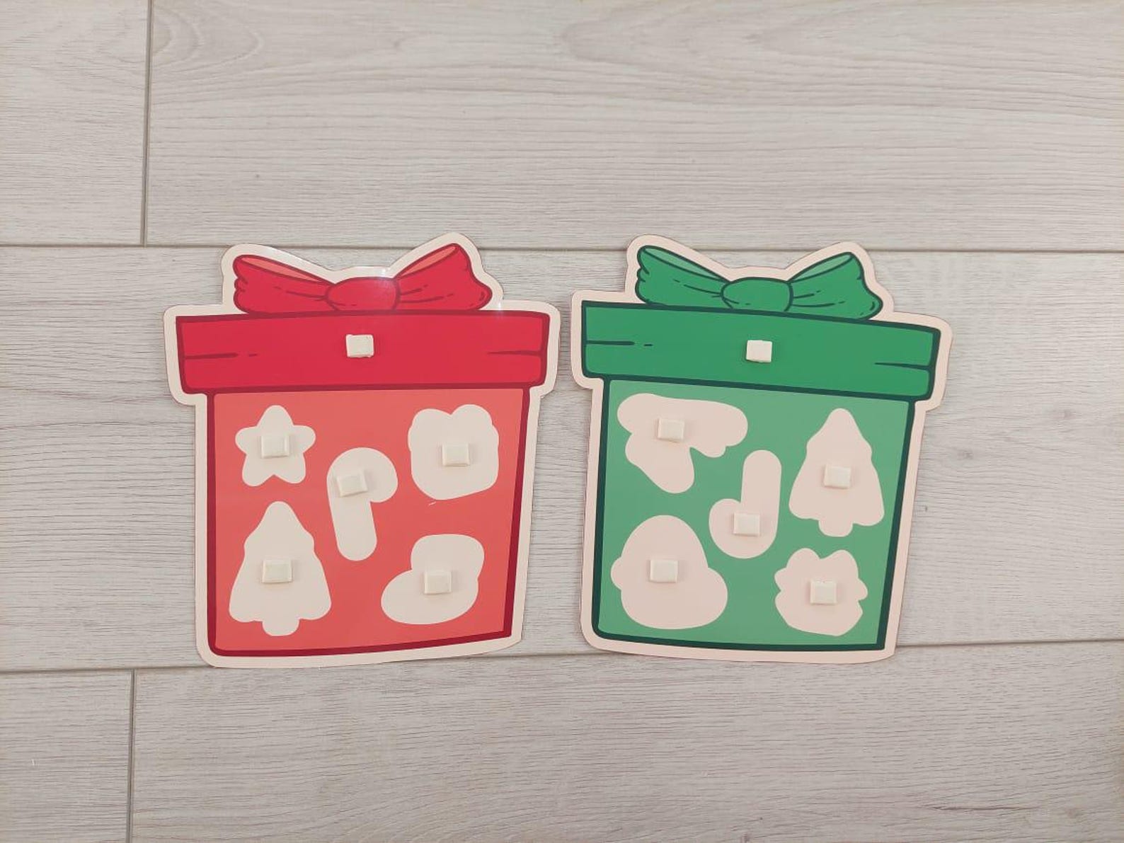 Color Matching Activity Kids for Holiday, Christmas Color Sorting Game ...