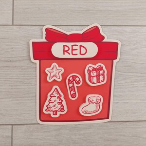 Color Matching Activity Kids for Holiday, Christmas Color Sorting Game ...