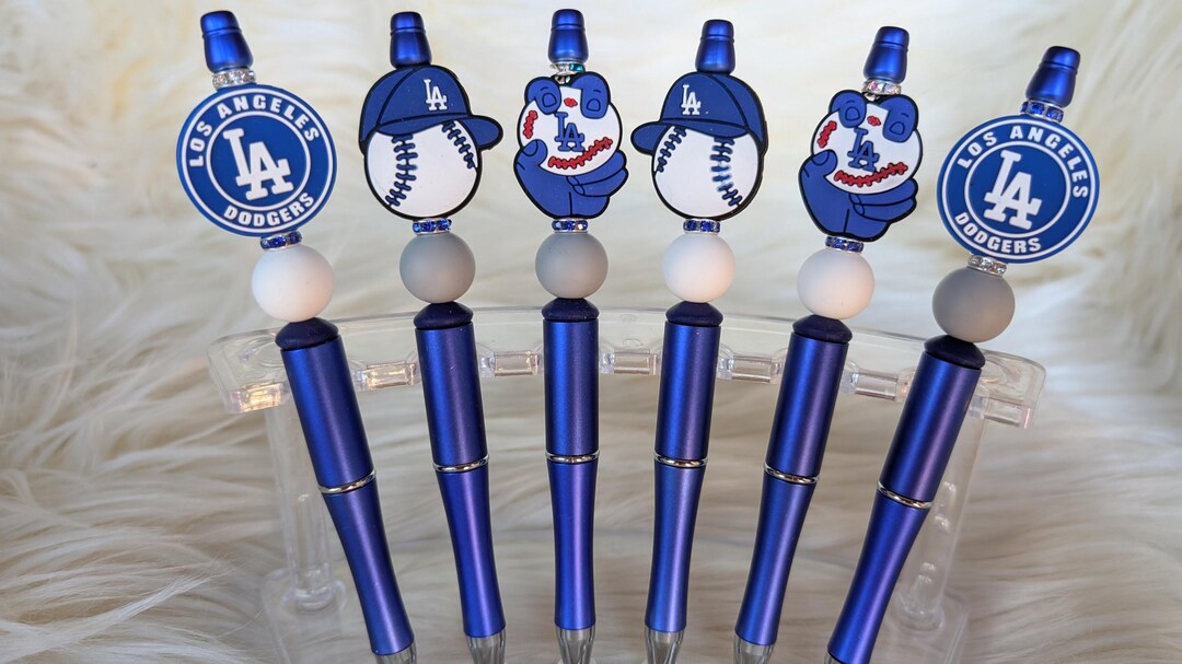 LA Baseball Beaded Focal and Pen, Baseball Fans, Sport Fan, Pen Focal ...