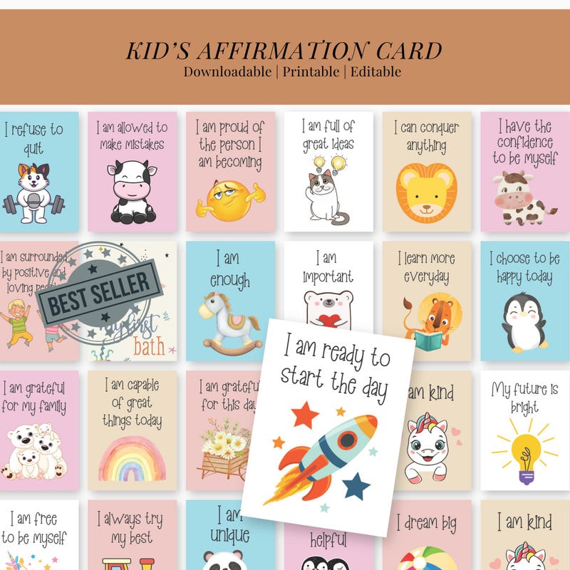 Affirmation Cards - Etsy