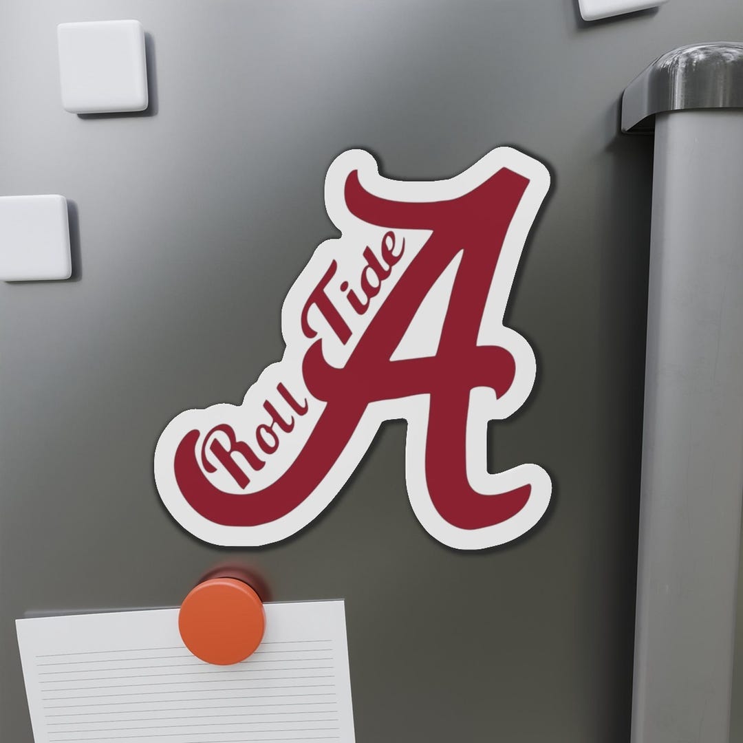 6x6 University of Alabama Magnet, College Fridge Decor, Crimson Tide ...