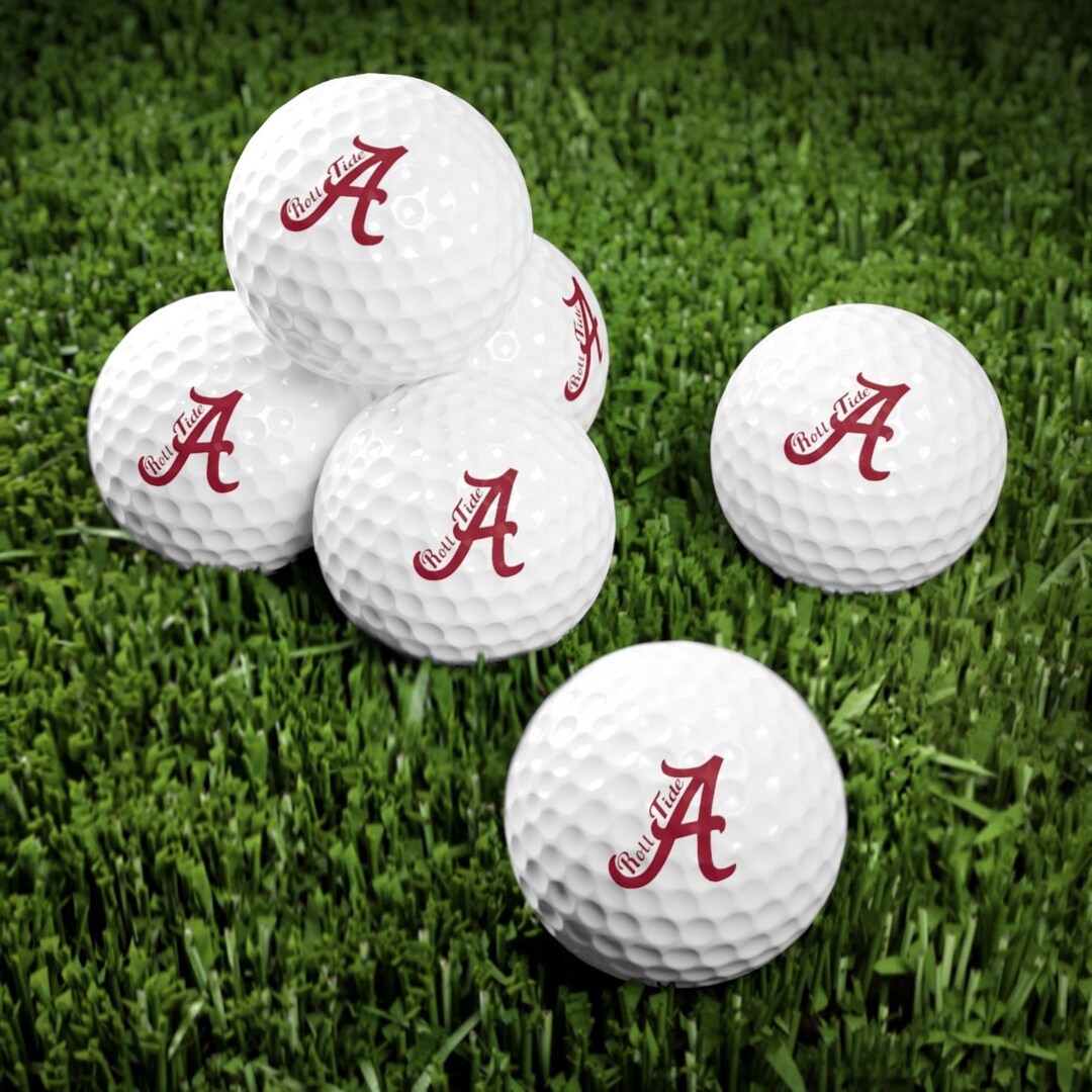 Golf Balls, University of Alabama, Roll Tide Sports Fan Gift, Crimson ...