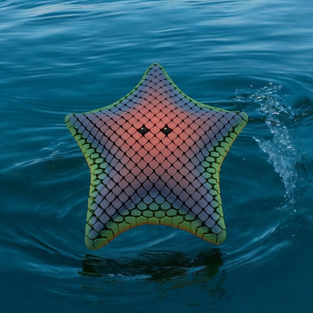 3D Printed Starfish Fidget Toy | Stress Relief - Etsy UK