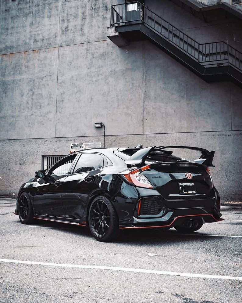 Honda Civic Type R Rear Wing Spoiler: FK8/FK7 Hatchback (2016-2020 Gen ...